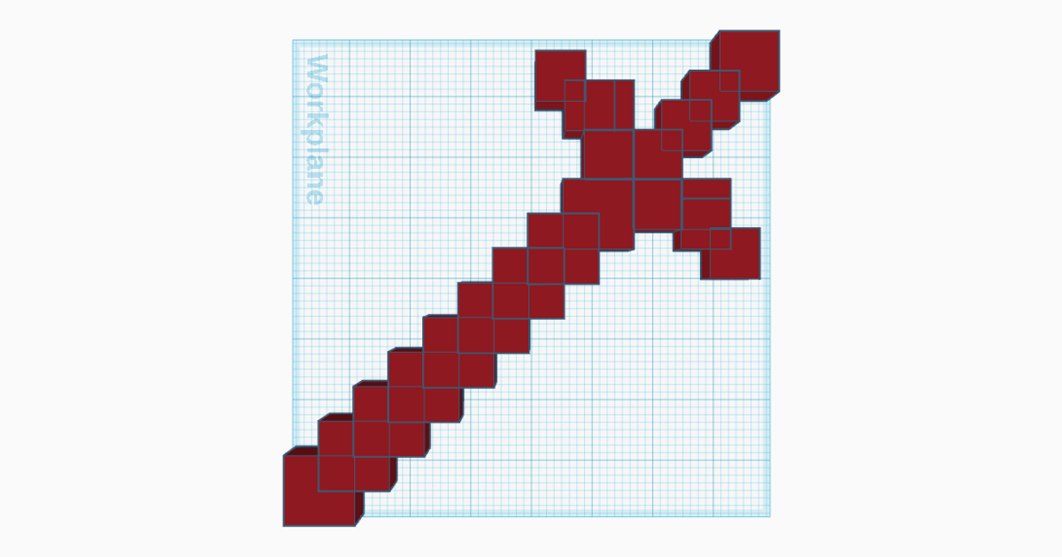 Minecraft Sword by Benjamin Shannon | Download free STL model ...