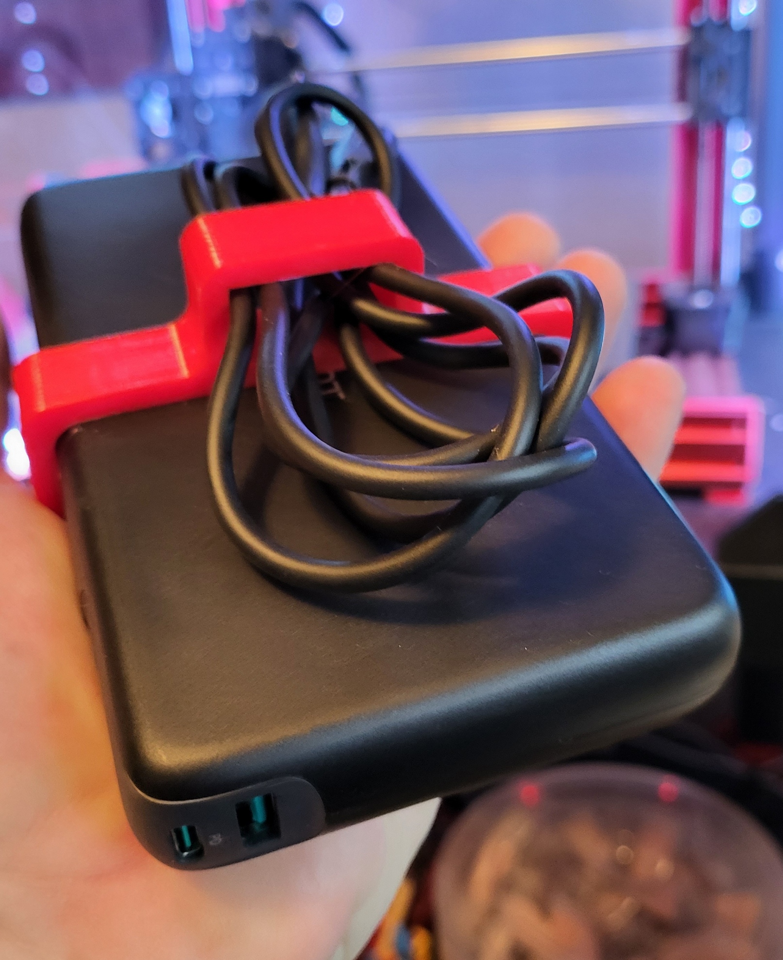 Power Bank Cable Holder by OldSalty3D | Download free STL model ...