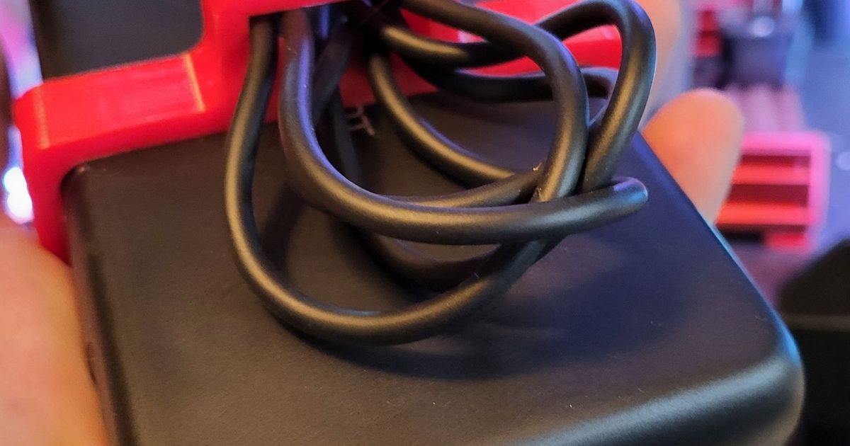 Power Bank Cable Holder by OldSalty3D | Download free STL model ...
