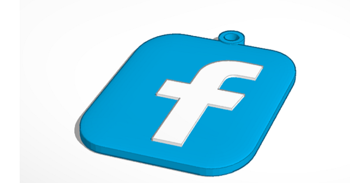 Facebook Keychain - Chaveiro Facebook da pf355 | Scarica il modello STL ...