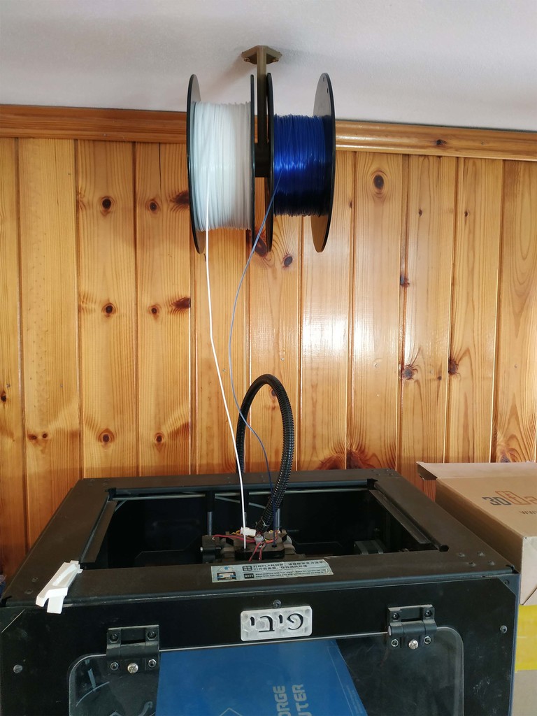 dual hanging simple spool holder from ceiling by noamtsvi | Download ...
