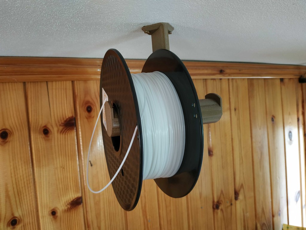 dual hanging simple spool holder from ceiling by noamtsvi | Download ...