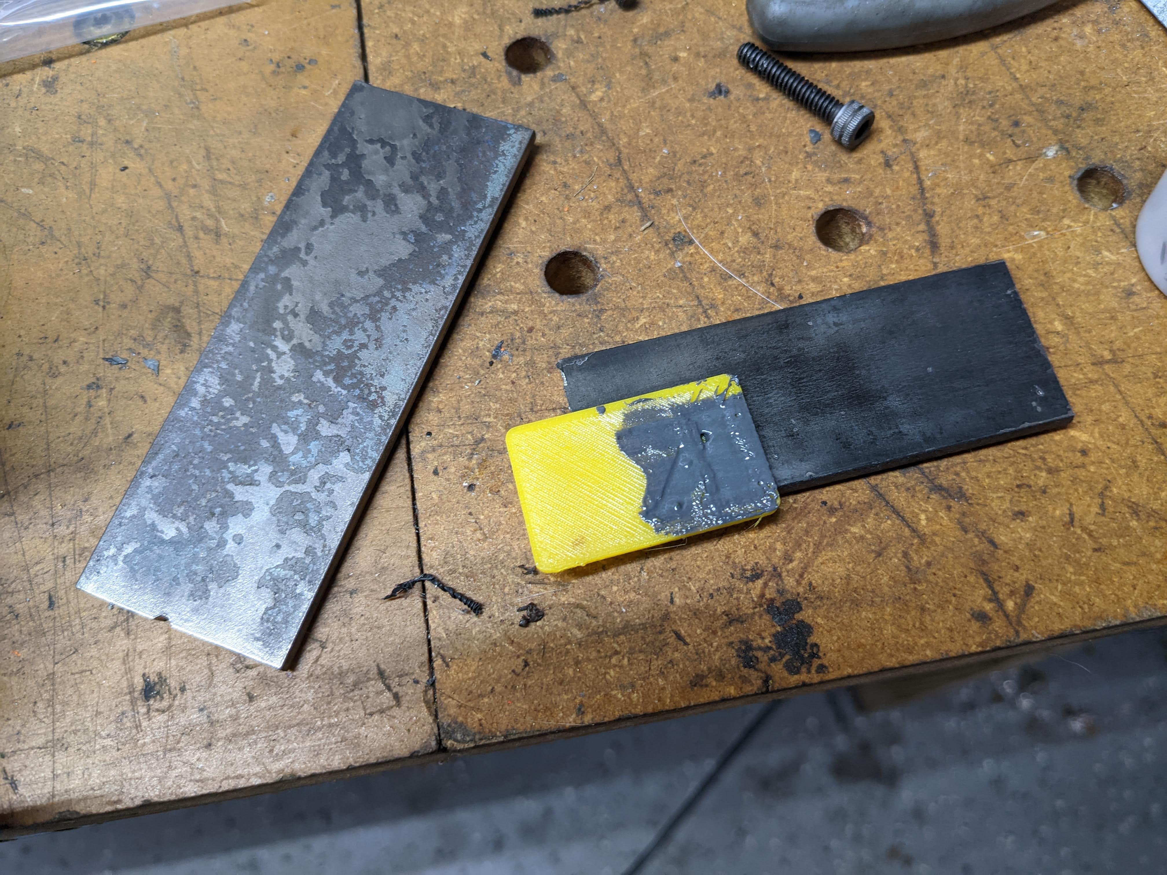 Cast Metal Lettering Effect - Fake Cast Lettering Mold Proof of Concept ...