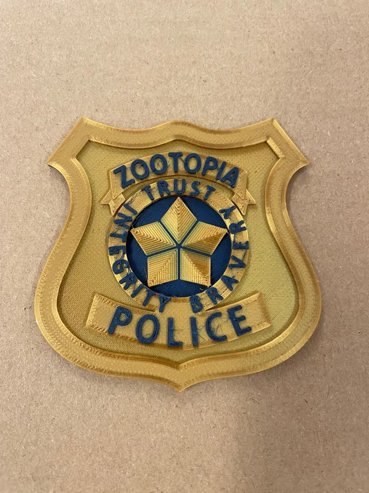 Zootopia Badge Printable Party