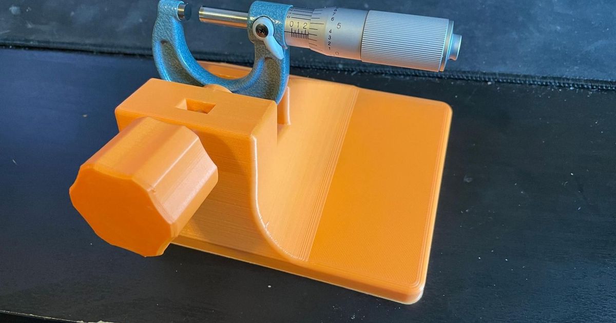 Micrometer Stand by SNelson910 | Download free STL model | Printables.com