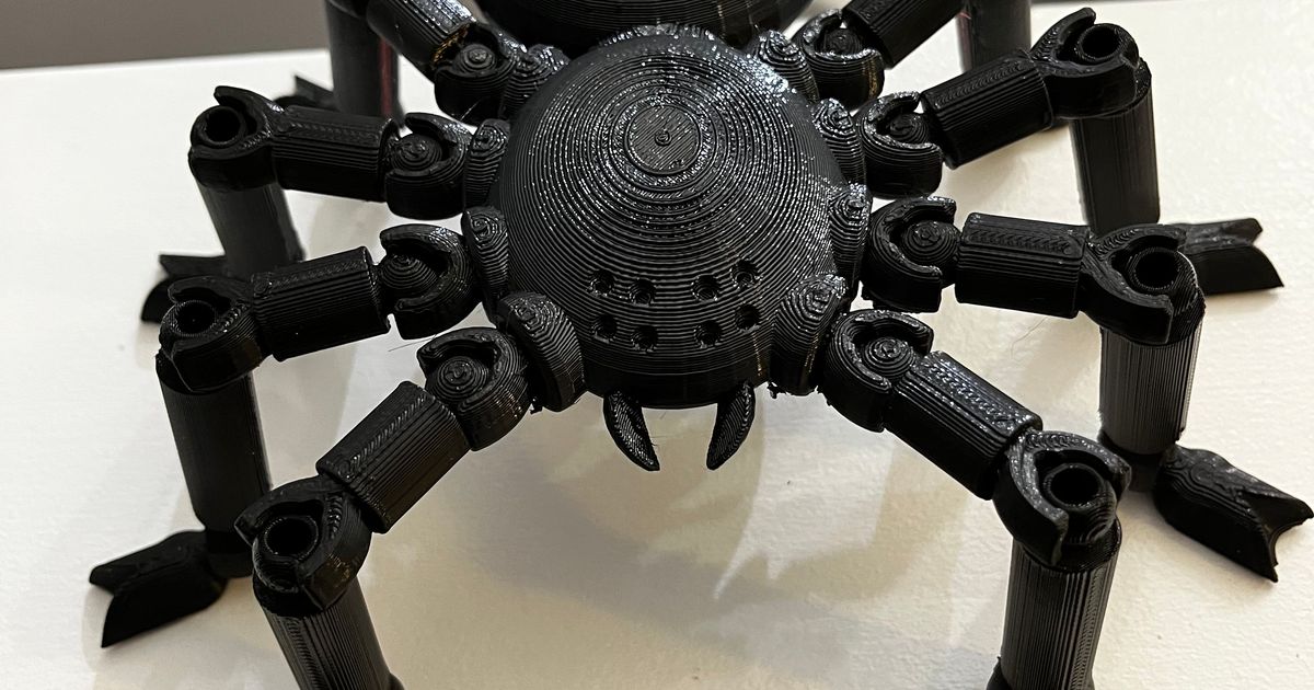 Posable Articulated Spider od autora Duckpocalypse | Stáhněte si zdarma ...