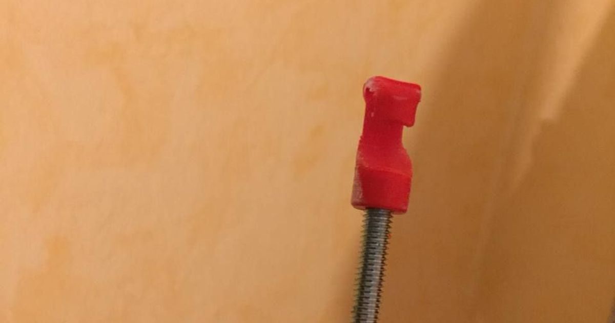 Hook for M3, M4, M5, M6 and M8 rods by danielkrah | Download free STL ...