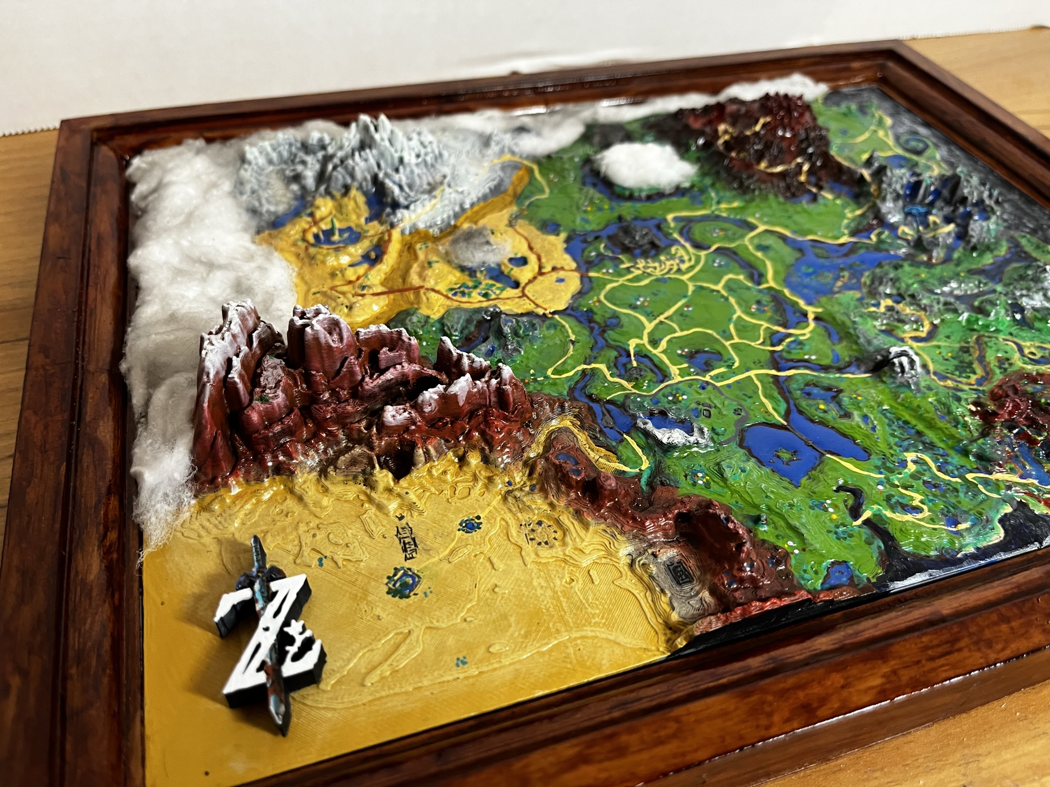 BOTW Hyrule map with frame by Jakku Salvage | Download free STL model ...