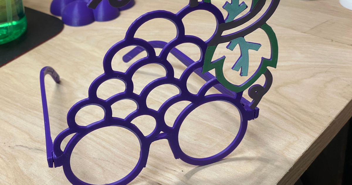 Grape Glasses by Rick's 3D Printing & Design | Download free STL model ...