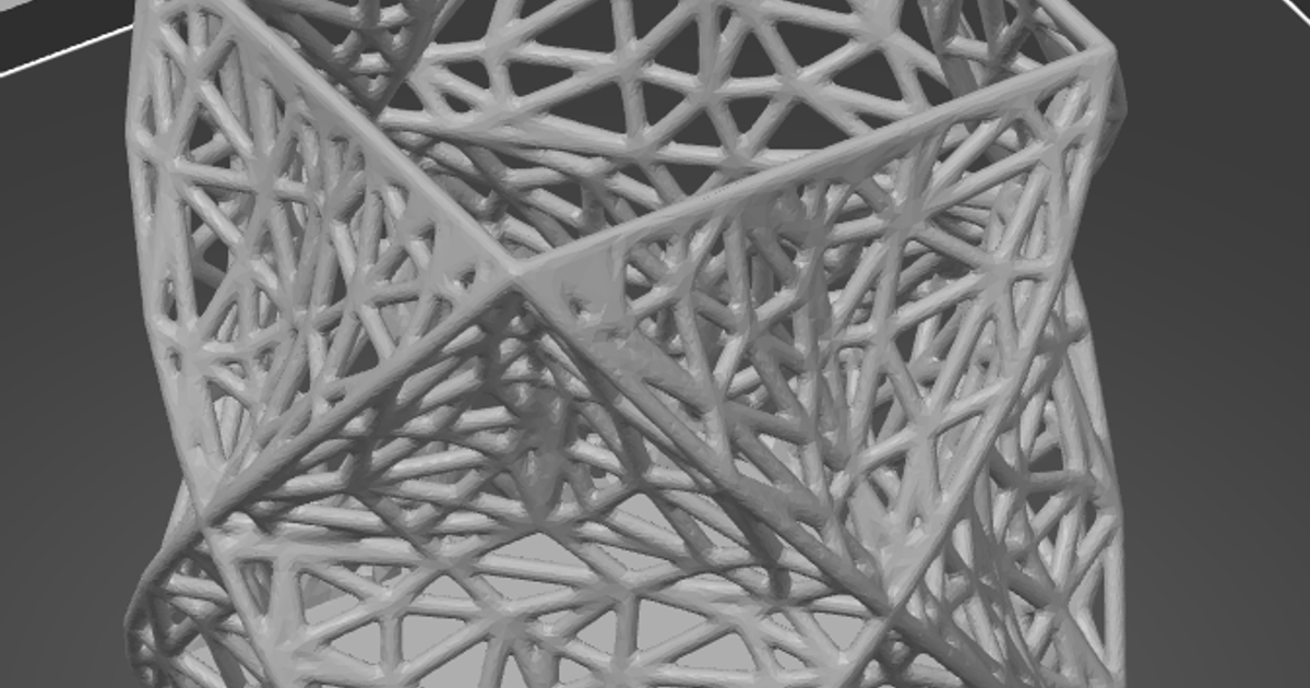 Voronoi Vase By Marco Antonio Oblitas Download Free Stl Model