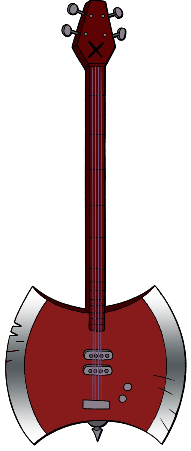 Adventure Time Marceline's Bass Axe by Ubermeisters | Download free STL ...