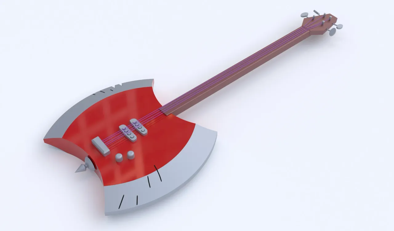 Adventure Time Marceline Bass Toy Guitar. Marceline's Axe Bass