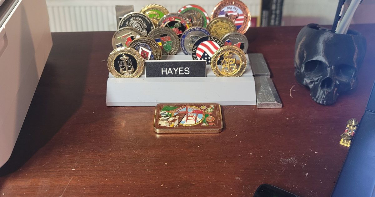 Challenge Coin Desk Display by Kenneth Hayes | Download free STL model ...
