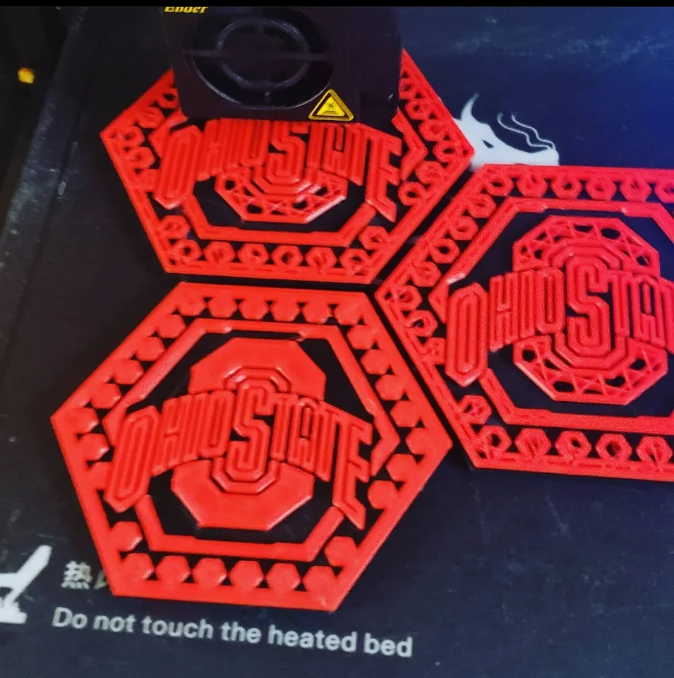Ohio State Drink Coaster by Kenneth Hayes | Download free STL model ...