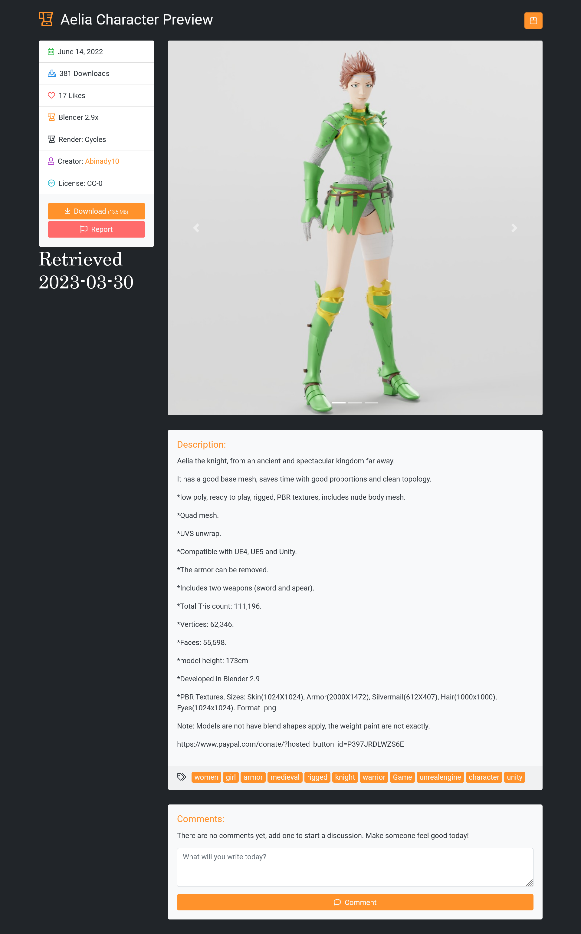 Aelia Character Preview by Books | Download free STL model | Printables.com