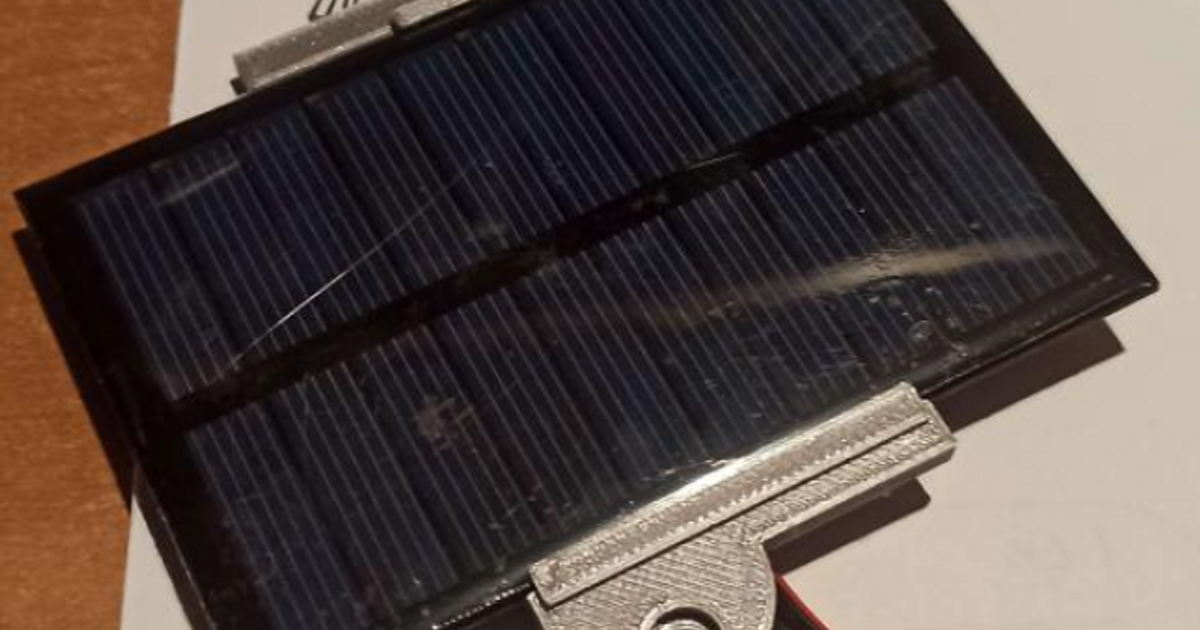 Solar panel hold 90x60 by Grzegorz Z. | Download free STL model ...