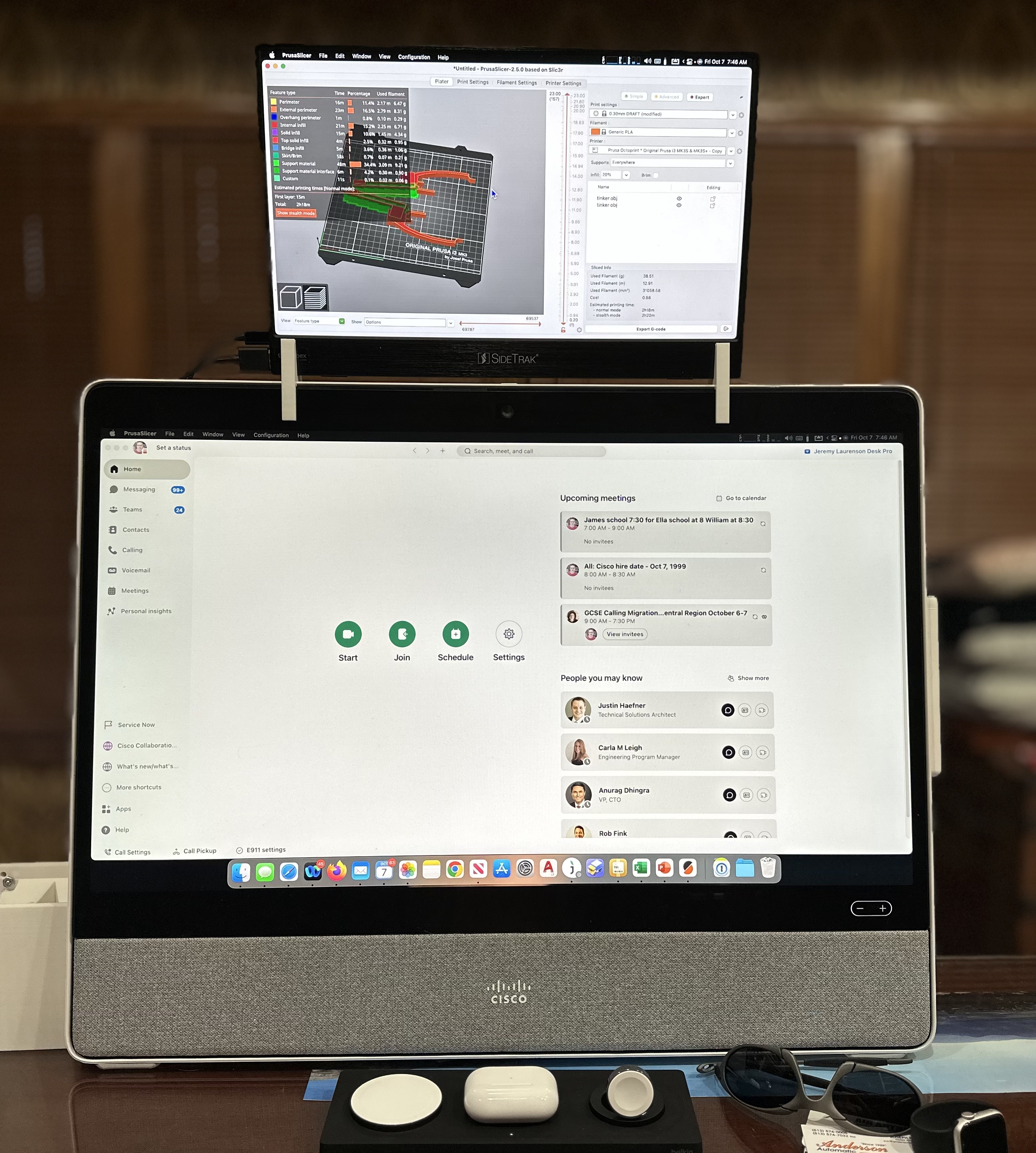 Cisco DeskPro SideTrak Mount by Jeremy Laurenson | Download free STL ...