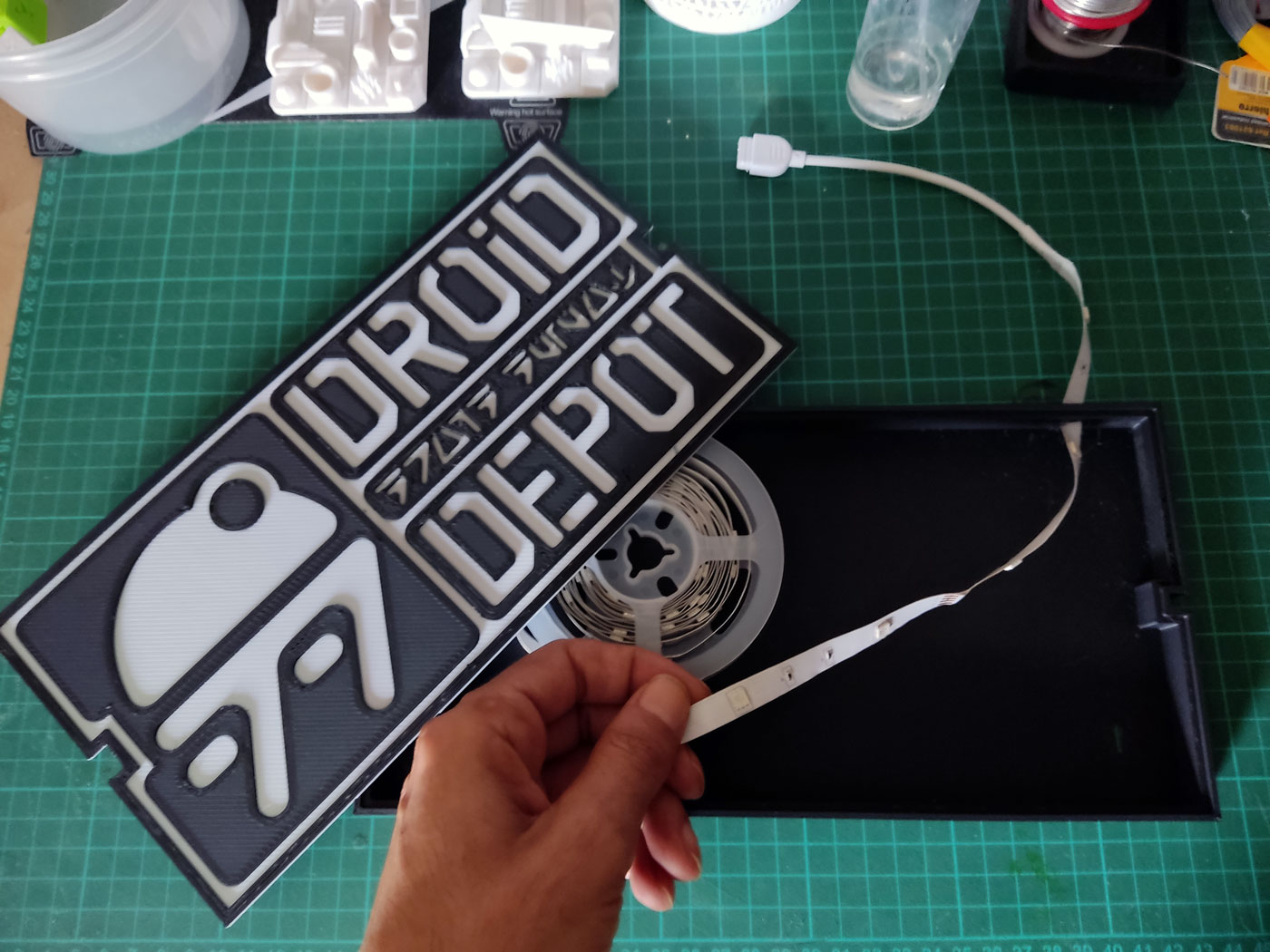 Droid Depot LED Sign by soy8bit | Download free STL model | Printables.com