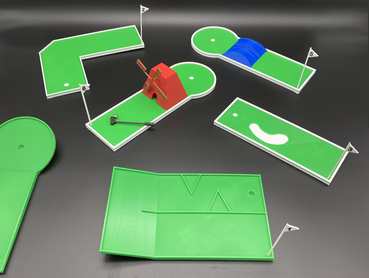 Table Minigolf (Par 6) by Nils Kal | Download free STL model ...