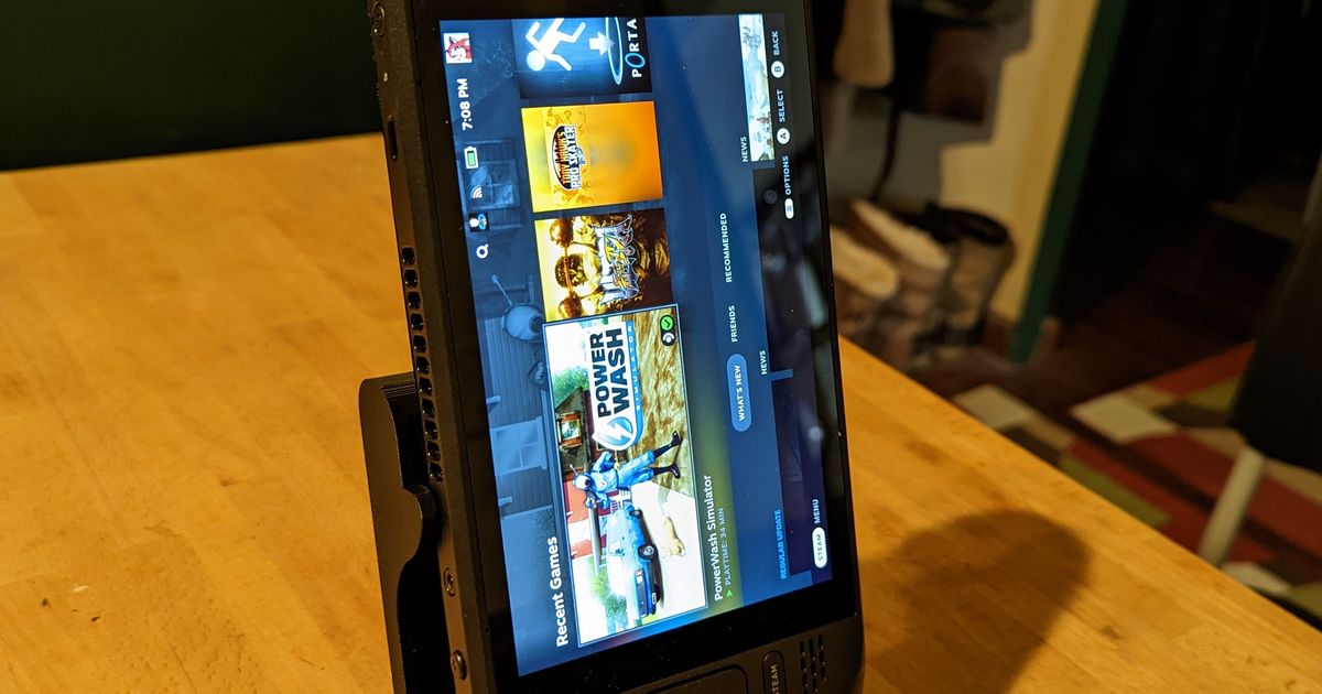 Vertical "Tate Mode" Stand for Steam Deck by Candice Wilson | Download ...