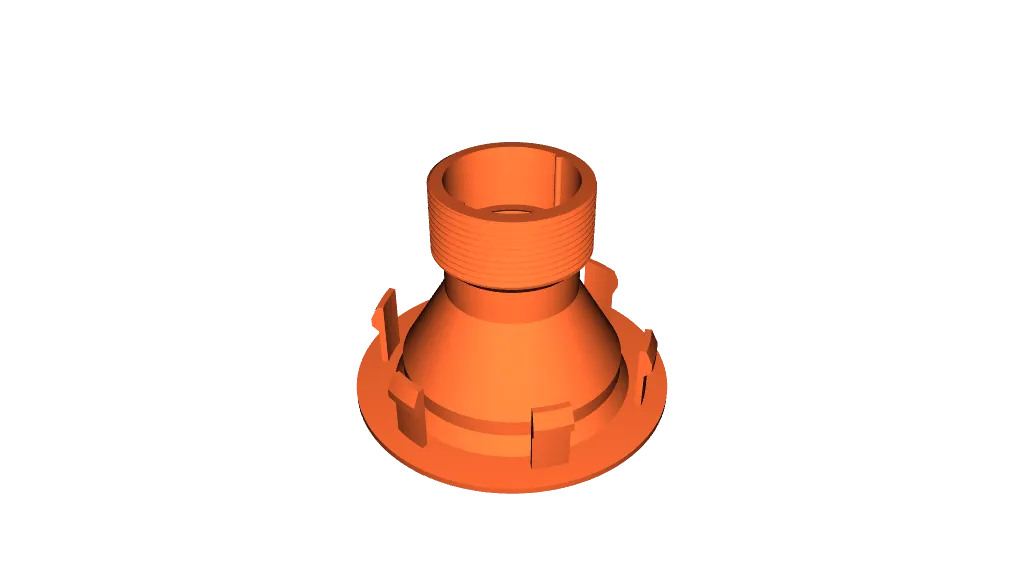 GU10 socket LED bulb mount/fitting by mflayer | Download free STL model ...