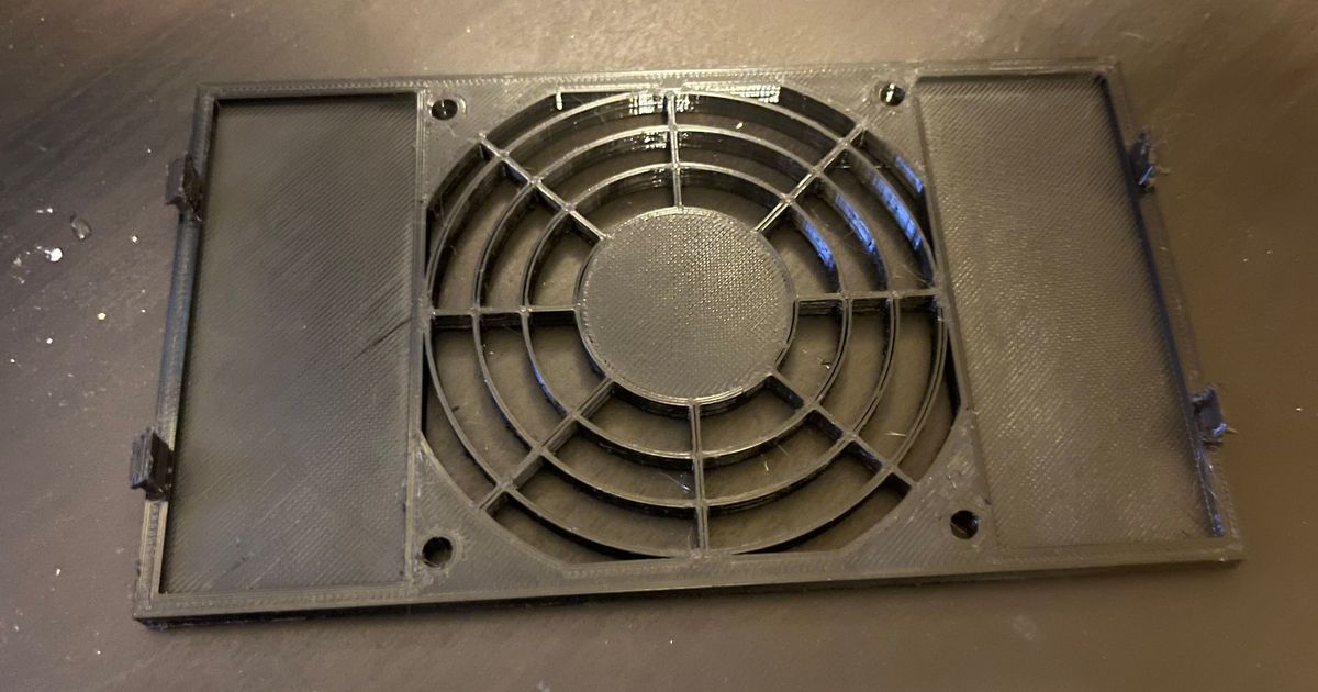 Dual 5.25inch to 80mm fan adapter by Hookin and Snaggin | Download free ...