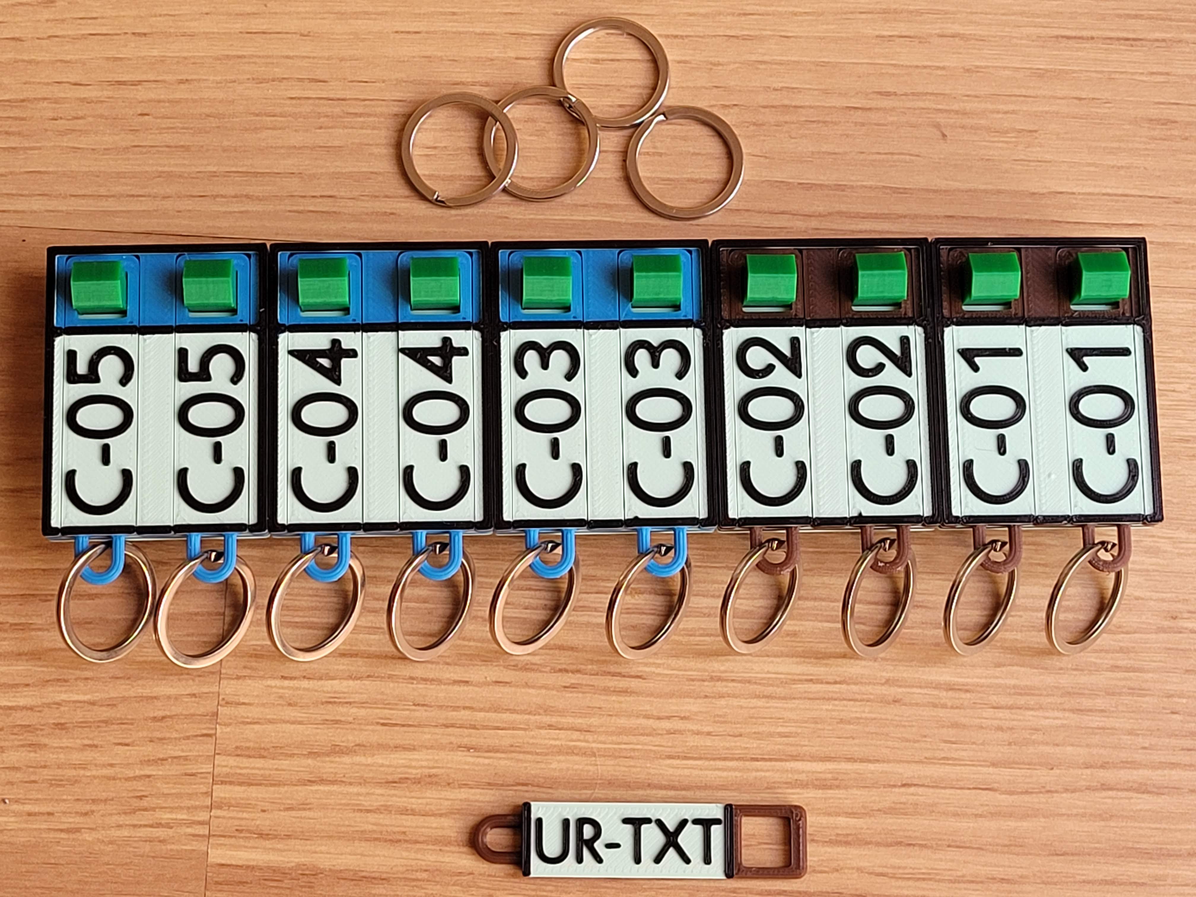 Modular Key hanger - Parametric Text - No MMU - V1 by Olo Deepdelver ...