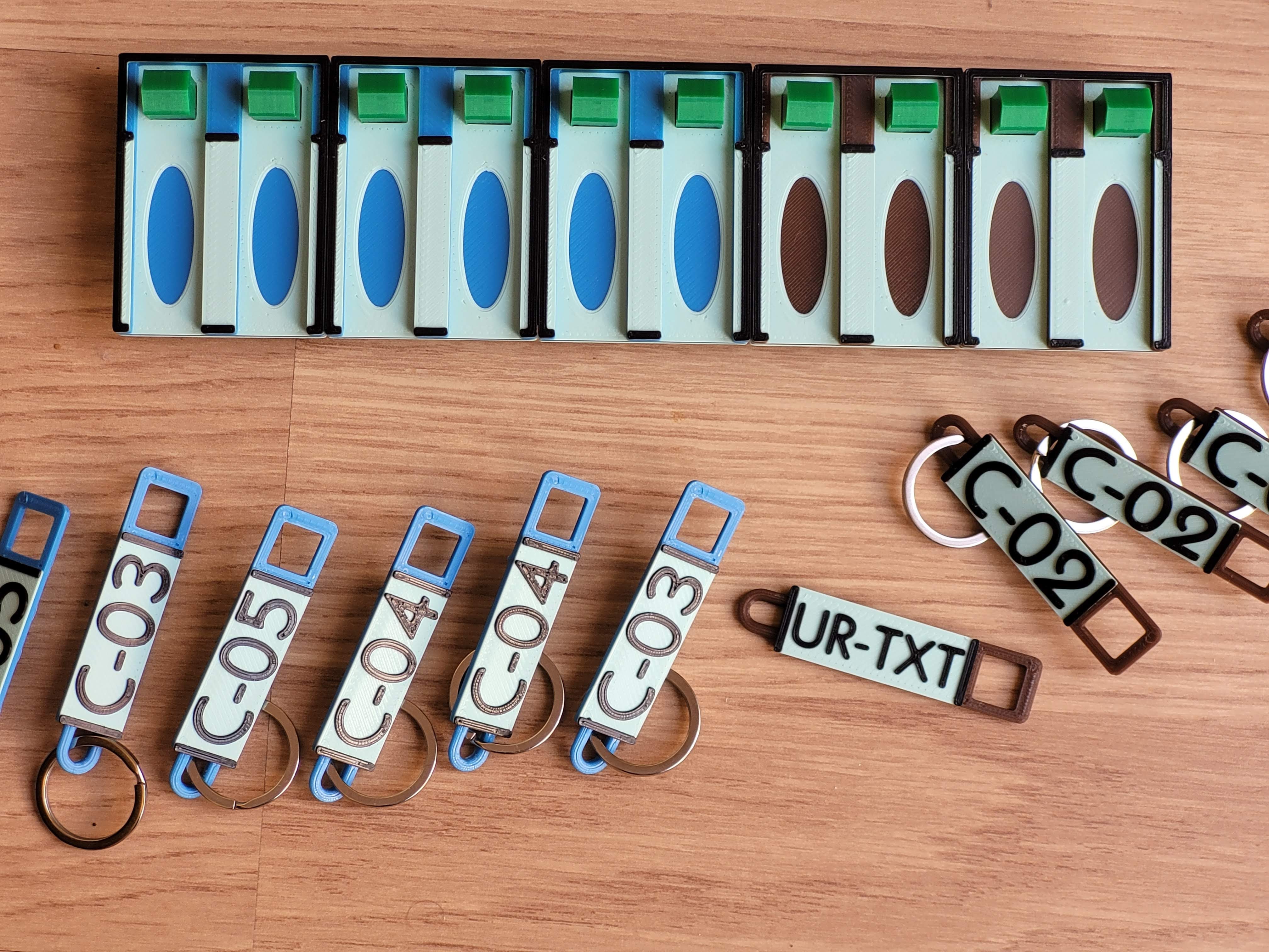 Modular Key hanger - Parametric Text - No MMU - V1 by Olo Deepdelver ...