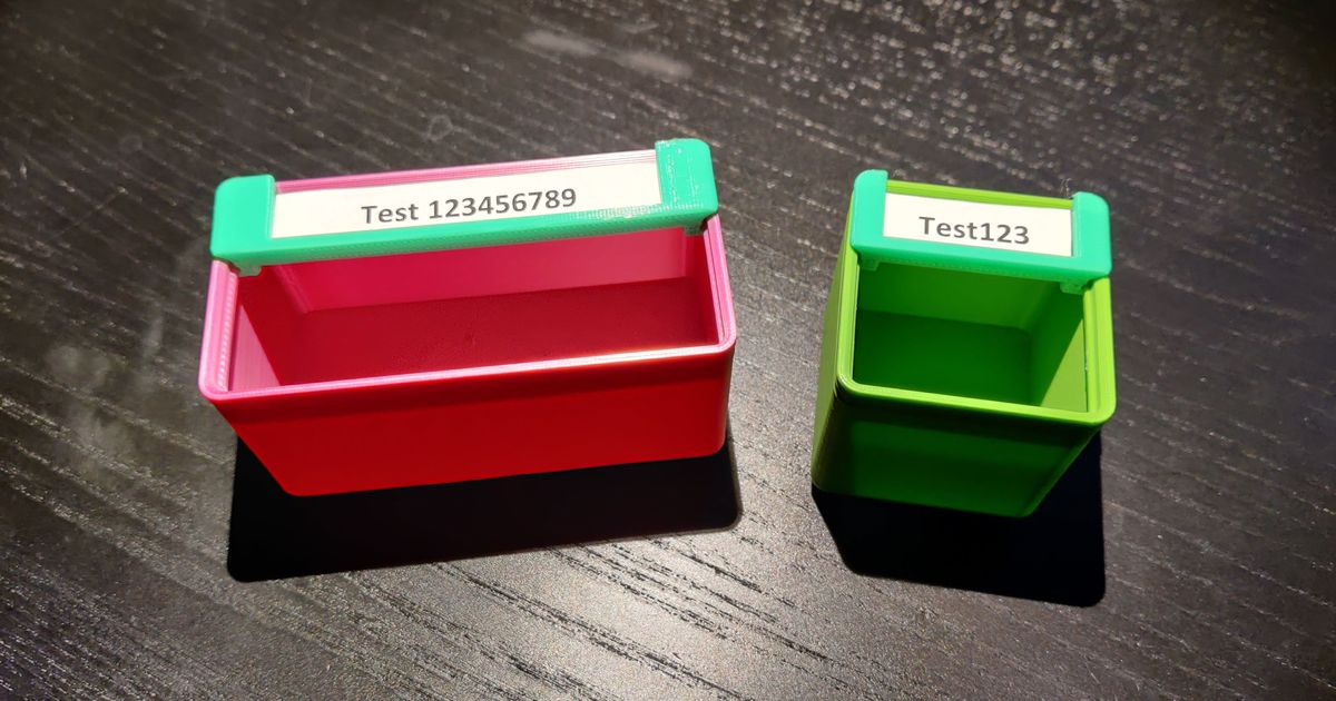 Gridfinity removable label holders by JohannesReidick | Download free ...