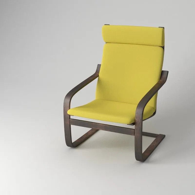 IKEA Poang Chair by Books | Download free STL model | Printables.com