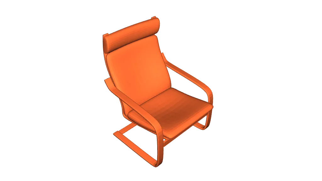 IKEA Poang Chair by Books | Download free STL model | Printables.com