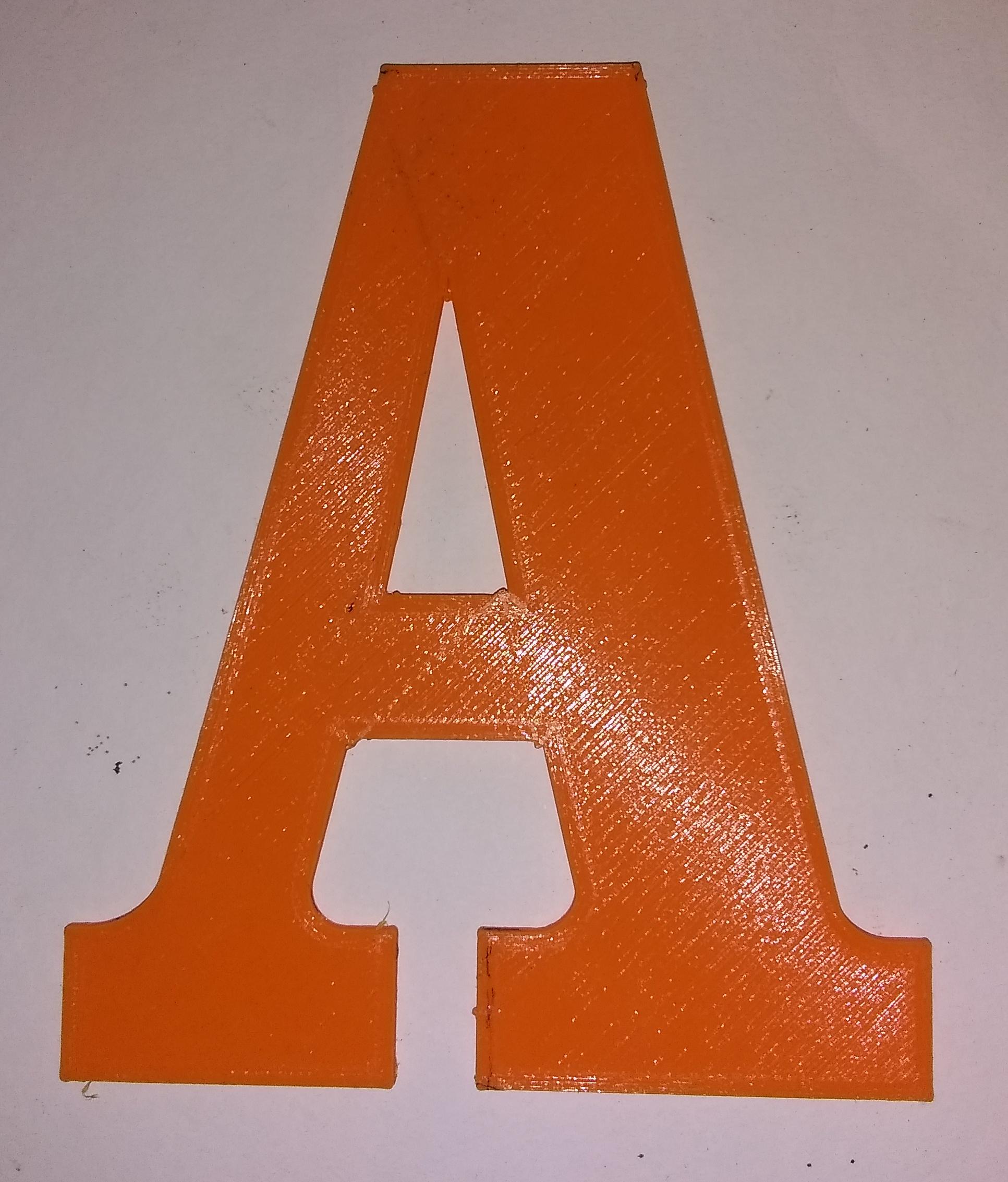 Letra A by aalvarezc | Download free STL model | Printables.com