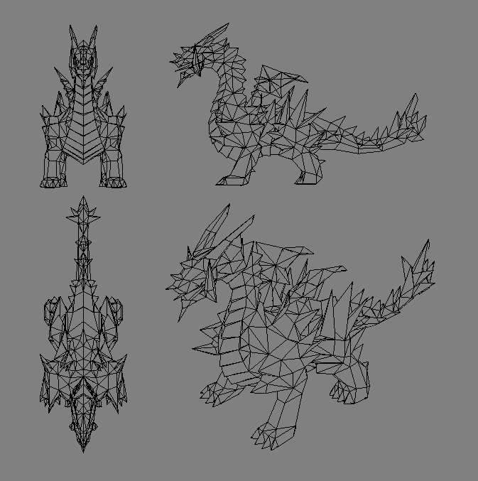 Low-Poly Dragon by Books | Download free STL model | Printables.com