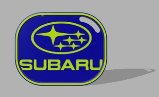 Subaru logo keychain by whiz | Download free STL model | Printables.com