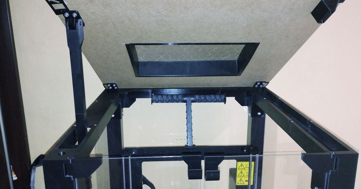 Prusa Enclosure V2 - larger hole in the lid by Zbyněk Král | Download ...