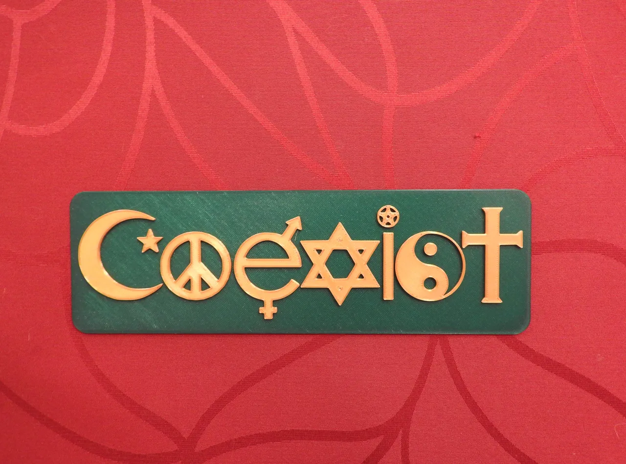 Coexist! by Ozzy The Artist | Download free STL model | Printables.com