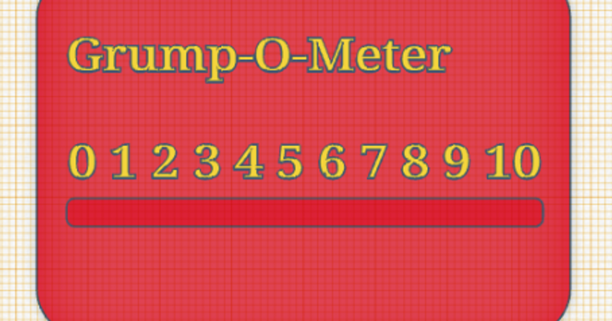 Grump-O-Meter (Left Aligned) by MadSciSlack | Download free STL model ...