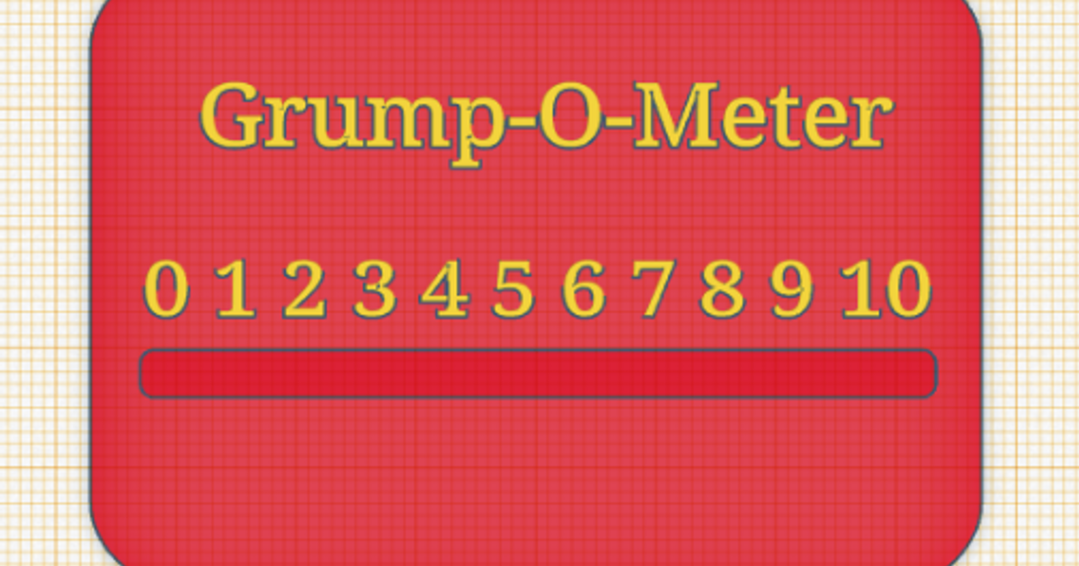Grump-O-Meter (Center Aligned) by MadSciSlack | Download free STL model ...