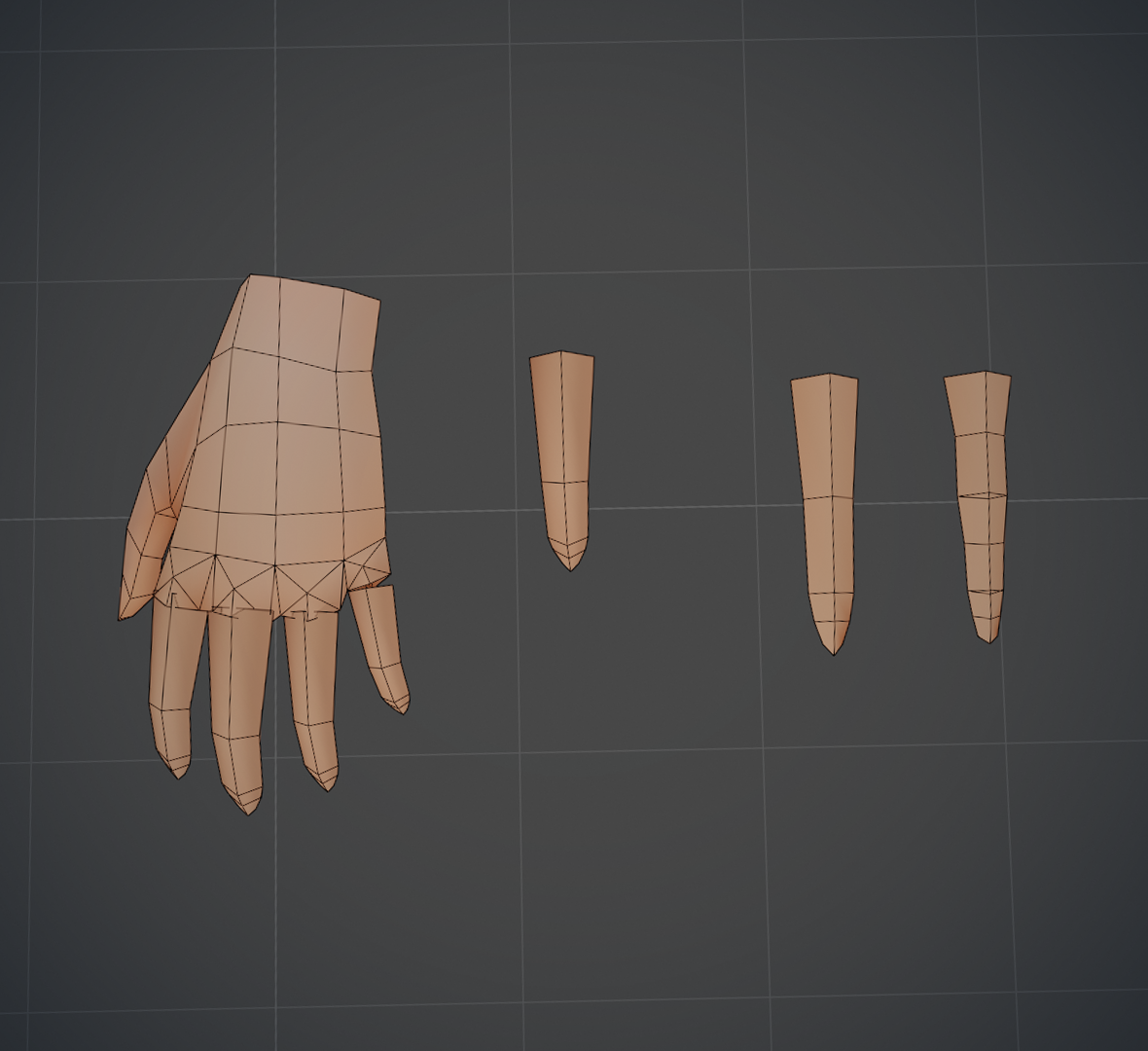 Low Poly Hand by Books | Download free STL model | Printables.com