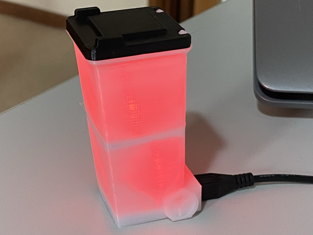 RGB Wheelie Bin Reminder Lamp by Plankto | Download free STL model ...