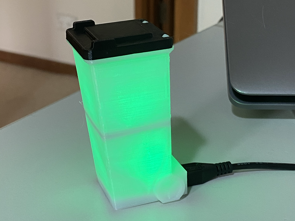RGB Wheelie Bin Reminder Lamp by Plankto | Download free STL model ...