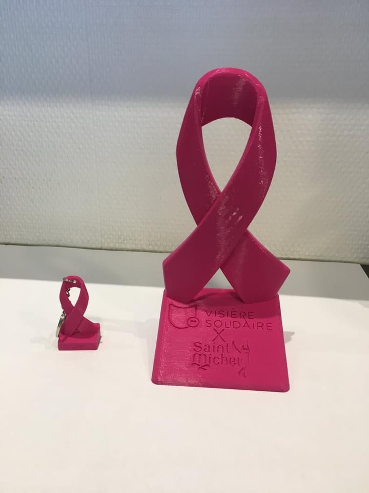 Pink ruban October by visiere solidaire fundraising by Cosmyx ...