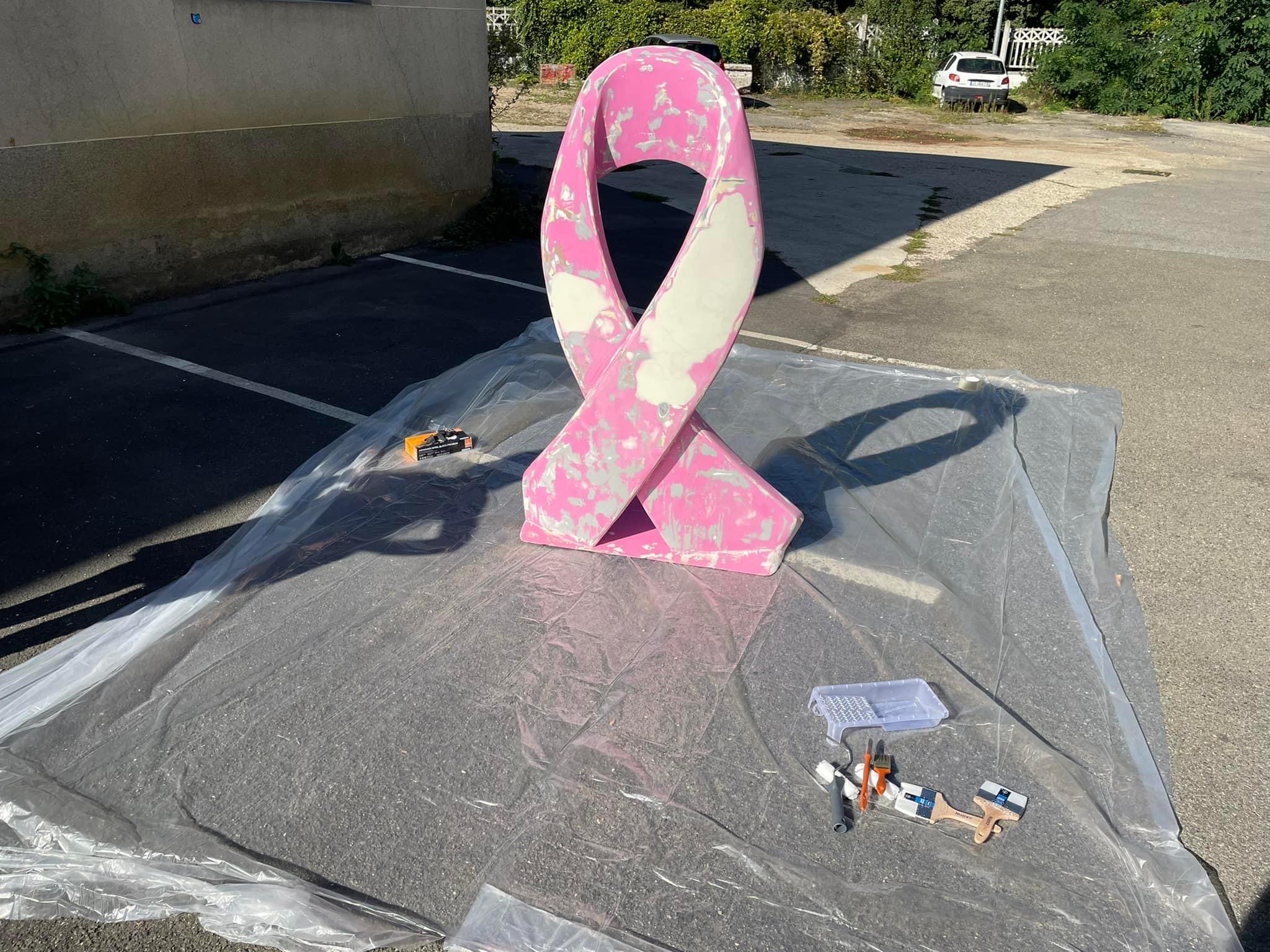 Pink ruban October by visiere solidaire fundraising by Cosmyx ...