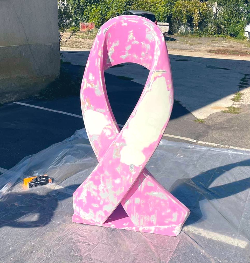 Pink ruban October by visiere solidaire fundraising by Cosmyx ...