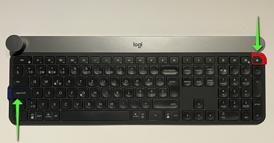 Logitech craft keyboard caps lock cover by swissmineral | Download free ...