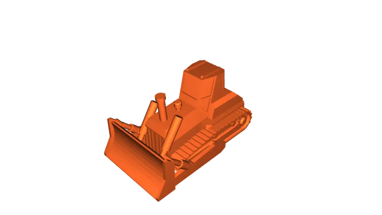 Mini Bulldozer key chain by TJC_3dprinting | Download free STL model ...