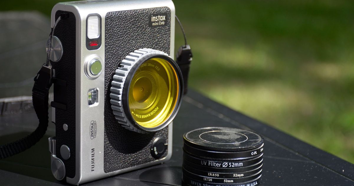 Instax mini EVO 52mm filter adapter by KaJashey | Download free STL ...