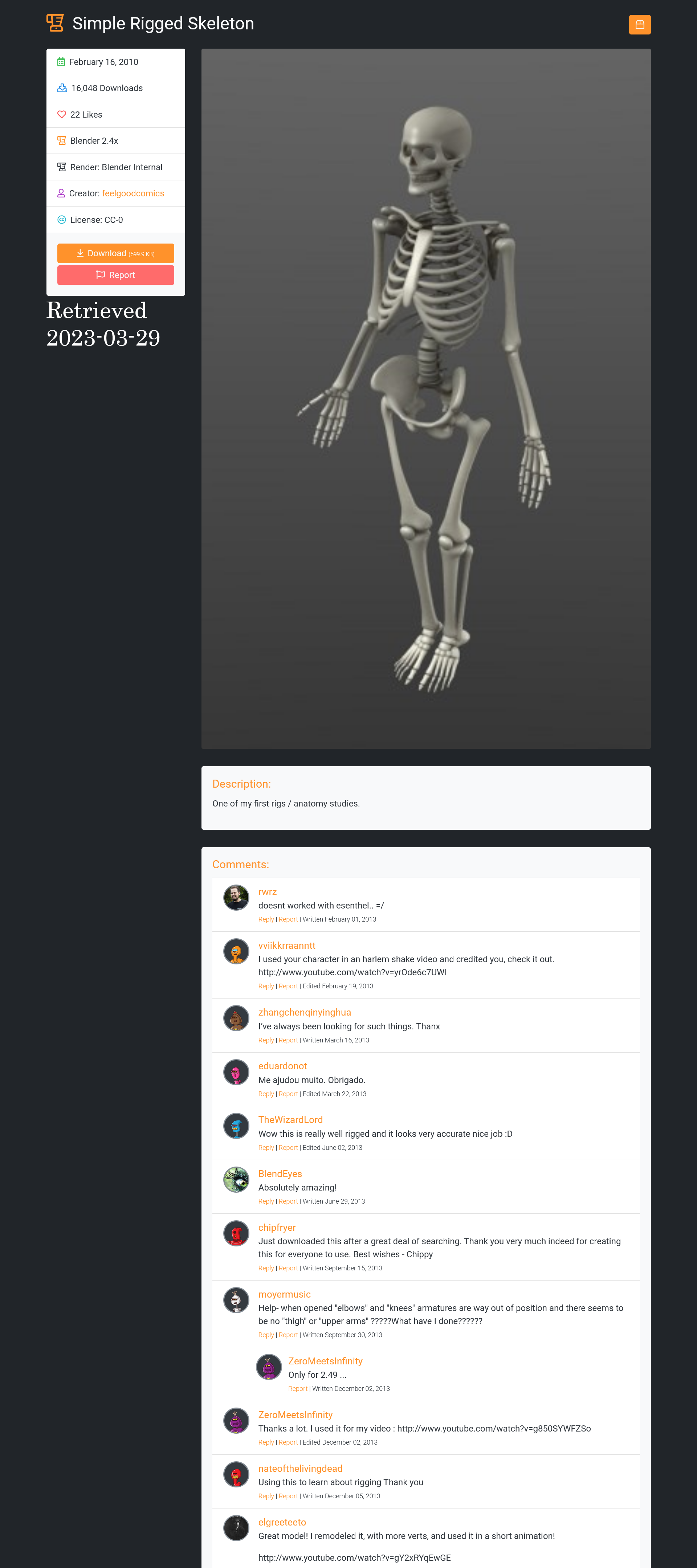 Skeleton with rig by Books | Download free STL model | Printables.com