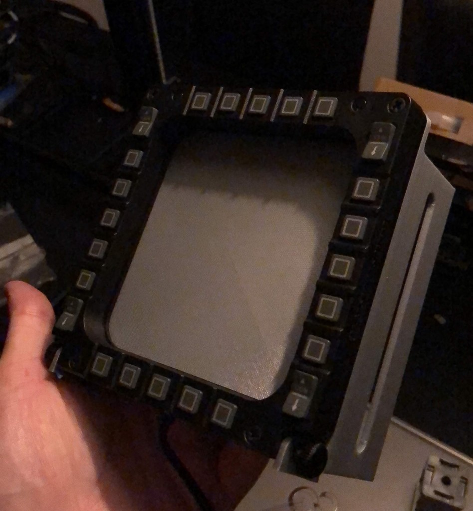 Mount for Thrustmaster MFD Cougar with Monstertech Table Mount or ...