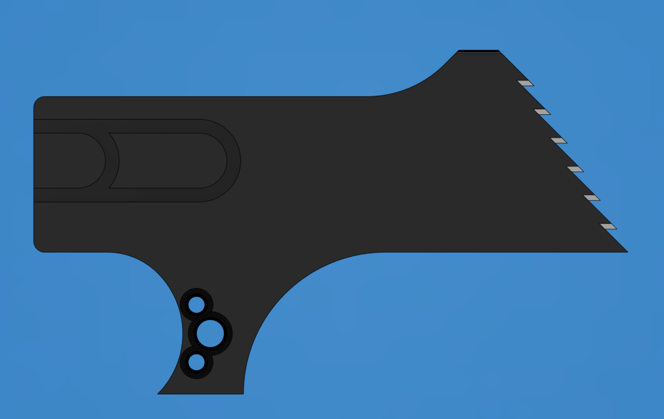 Rubber Band Gun - Fixed Trigger by krizo96 | Download free STL model ...